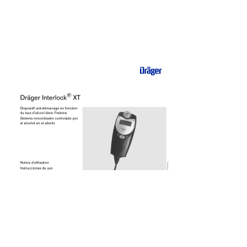 Dräger Interlock XT Notice d'utilisation | Manualzz
