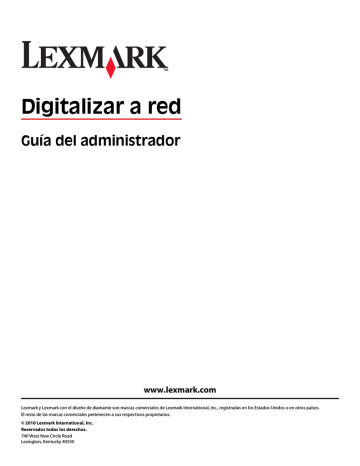 Lexmark Scan to Network User manual | Manualzz