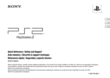 Sony Playstation 2 SCPH-90001 Quick Reference | Manualzz