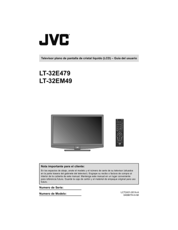 Guía de usuario para LT-32E479 y LT-32EM49: Televisores LCD JVC | Manualzz