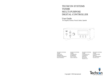 Digital Controller TS500R User Guide | Manualzz