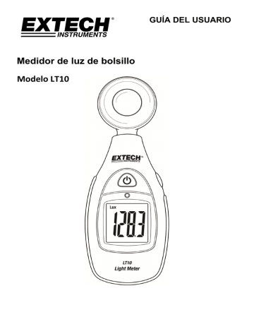 Extech Instruments LT10 Pocket Series Light Meter Manual de usuario ...