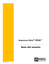 Zebra ZE500 - User Guide, Reference guide, Quick start Guide