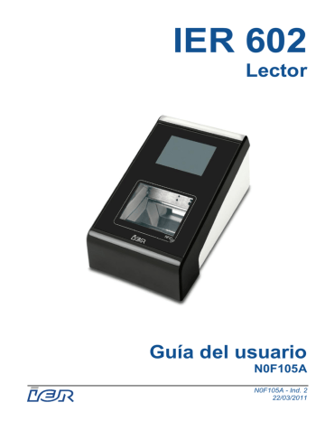 Guía del usuario IER 602 | Manualzz