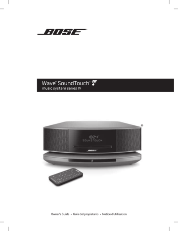 Bose Wave music system SoundTouch series IV Owner’s Guide | Manualzz