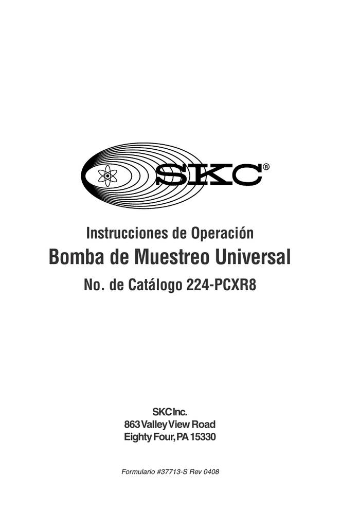 SKC 224-PCXR8 Instrucciones de operación | Manualzz