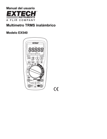 Manual del usuario EXTECH EX540 | Manualzz