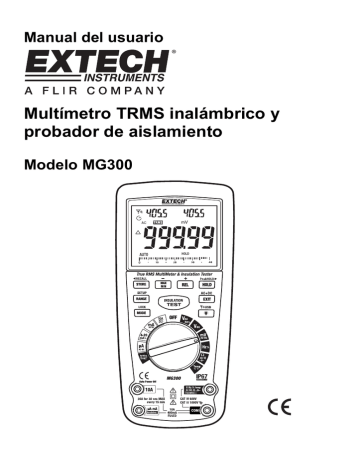 EXTECH MG300 Manual del usuario | Manualzz
