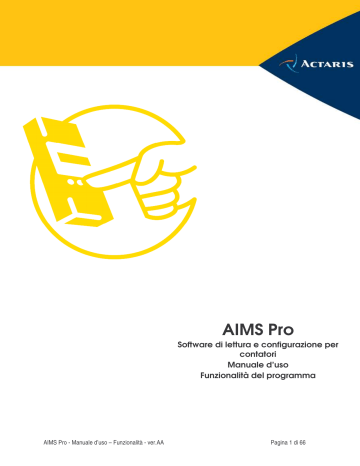 Manuale d'uso AIMS Pro - Software per Contatori | Manualzz