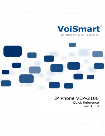 VoiSmart VEP-2100 Quick Reference | Manualzz
