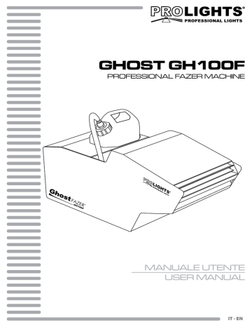 Fog Machine GHOST GH100F User Manual | Manualzz
