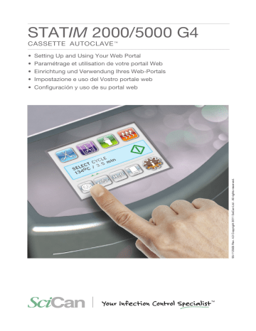 SciCan statim 5000 G4 Setting Up And Using | Manualzz