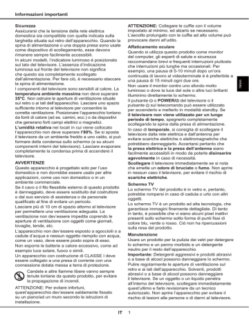 Manuale dell'utente TV | Manualzz