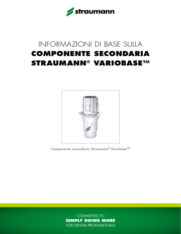 Componente secondaria Variobase - Istruzioni per l’uso | Manualzz
