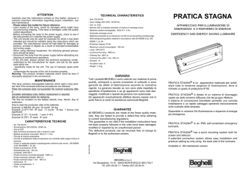 Pratica Stagna SA1N, INIBIT User Manual | Manualzz
