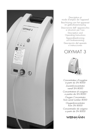 Weinmann OXYMAT 3 from SN 8000 Operating Instructions | Manualzz