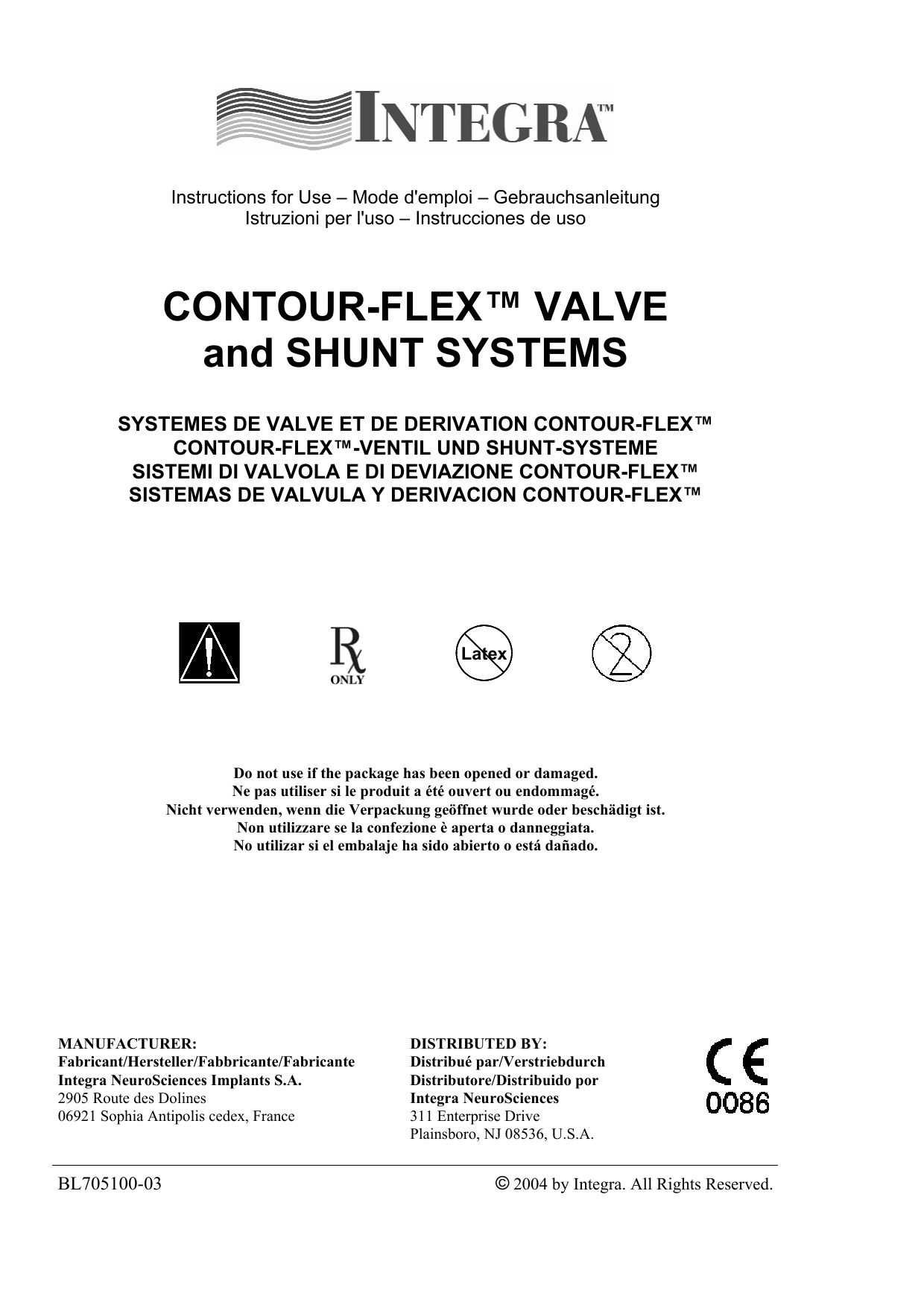 CONTOUR-FLEX™ VALVE and SHUNT SYSTEMS | Manualzz