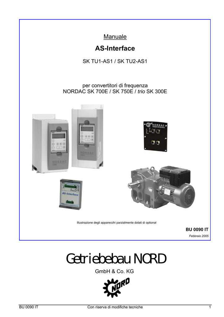 NORD Drivesystems NORDAC PRO - SK 500E - Frequency Inverter Manuale ...