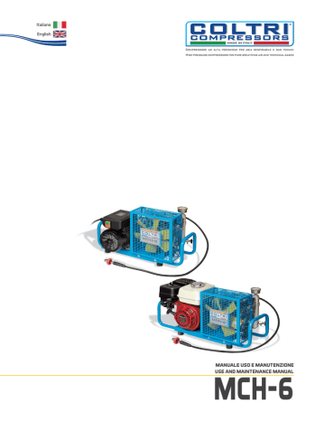 Coltri Compressors MCH-6 Series Use and Maintenance Manual | Manualzz