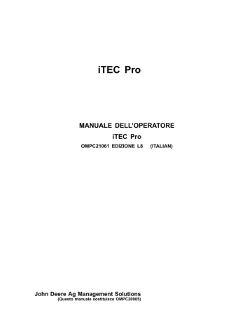 iTEC Pro Manuale dell’operatore | Manualzz
