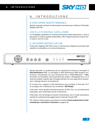 Decoder Digitale SKY HD Manuale | Manualzz