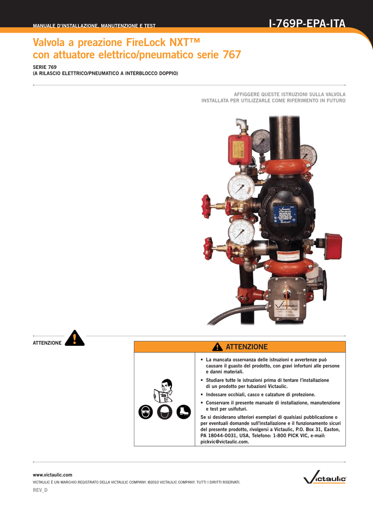 Victaulic FireLock NXT™ Preaction Valve Installation manual | Manualzz
