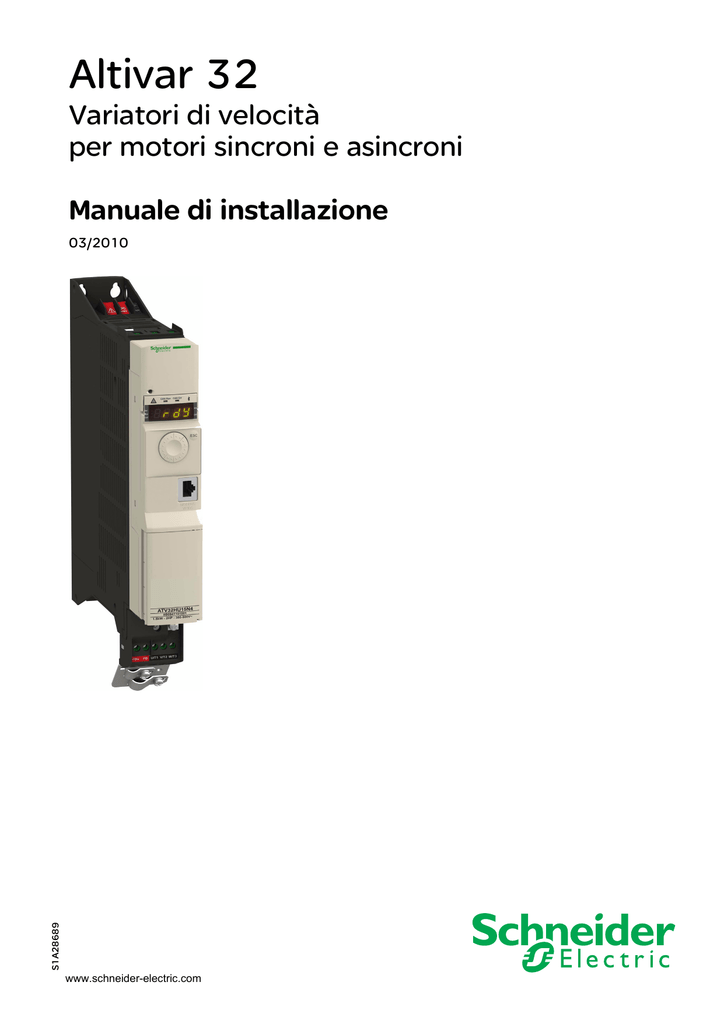 Schneider Electric ATV32 Installation manual | Manualzz