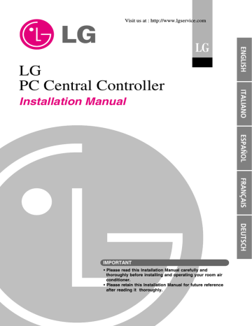 LG PC Central Controller Installation Manual | Manualzz
