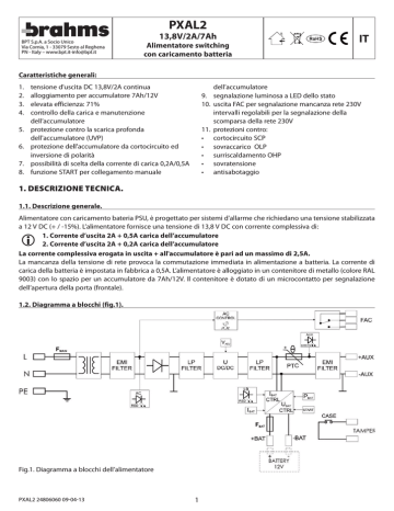 PXAL2 13,8V/2A/7Ah Datasheet | Manualzz