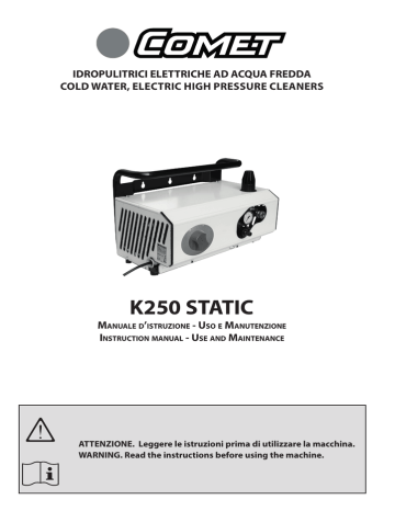 K 250 STATIC Instruction Manual | Manualzz