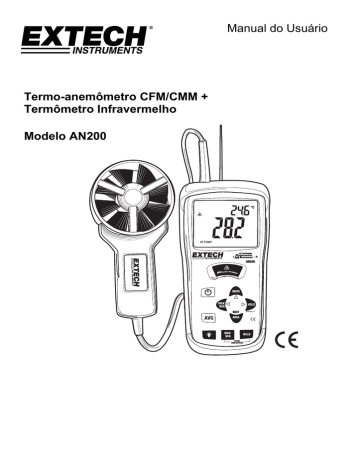 Extech Instruments AN200 CFM/CMM Mini Thermo-Anemometer Manual do ...