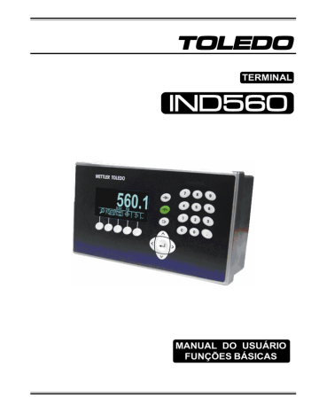 Manual do Usuário Terminal IND560 | Manualzz