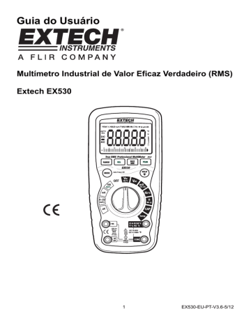 Extech EX530 Guia do Usuário | Manualzz