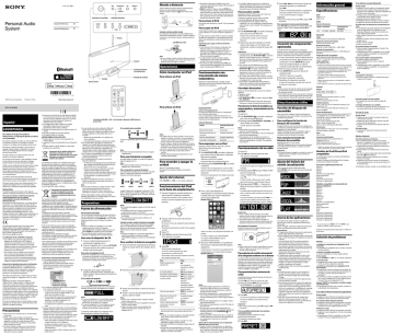 Sony RDP-XF300IPN Instrucciones de operación | Manualzz
