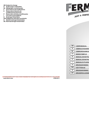 Ferm FSK-100 Soldering set Users Manual | Manualzz