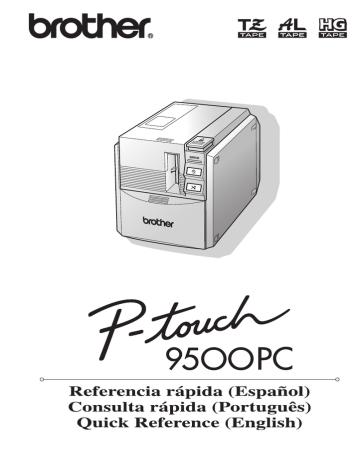 Brother PT-9500PC P-touch Quick Reference Guide | Manualzz