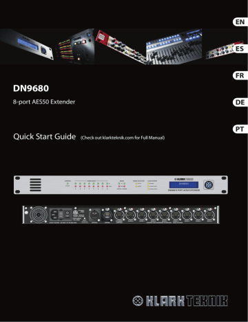 AES50 Extender DN9680 Quick Start Guide | Manualzz