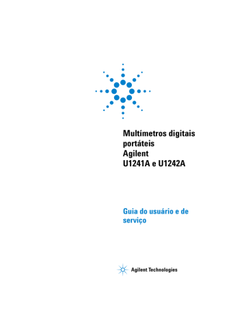 Multímetro digital U1241A, Multímetro digital U1242A Guia do usuário e ...