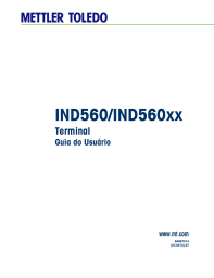 Mettler Toledo IND560 - User's Guide, Manual, Technical manual