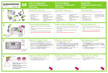 HP Photosmart A510 Printer series Installation Guide | Manualzz