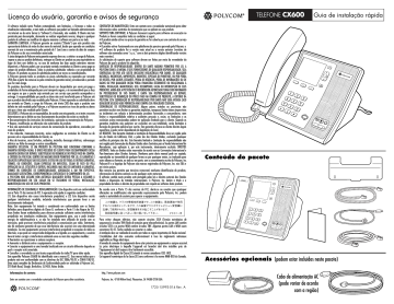 Poly CX600 Guia rápido | Manualzz