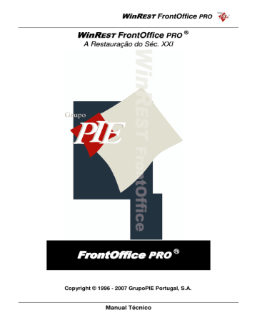 WinREST FrontOffice PRO Manual Técnico | Manualzz