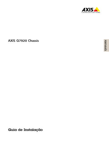 Guia de Instalação AXIS Q7920 Chassis | Manualzz
