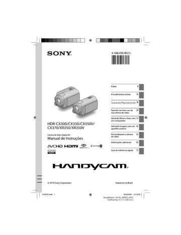 Sony HDR-CX350 Operating instructions | Manualzz