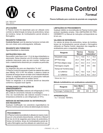 Plasma Control Normal | Manualzz