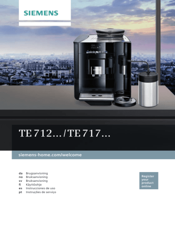 Siemens TE717 Serie, TE712 Serie Instruções de operação | Manualzz