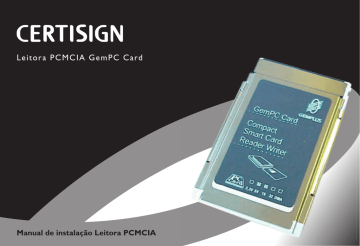 Leitora PCMCIA GemPC Card - Manual de Instalação | Manualzz
