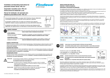 Findeva FKL mi Series Installation and Operating Instructions | Manualzz