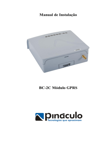 Manual de Instalação - Módulo GPRS BC-2C | Manualzz