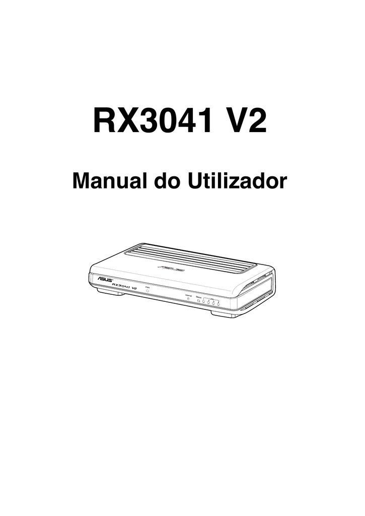 Asus RX3041 V2 4G LTE / 3G Router Manual do usuário | Manualzz